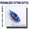Blue shuttle tatting - FairyLace - unicue tatting shuttle