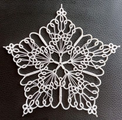 Sea Star tatting pattern - FairyLace - PDF and video tatting tutorial
