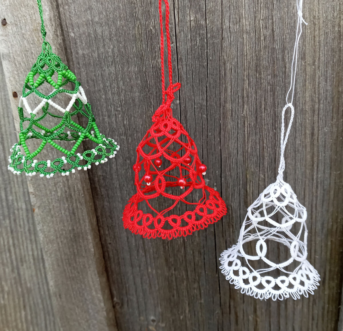 Christmas bell pattern 1 - FairyLace - tatting tutorial for cute bell