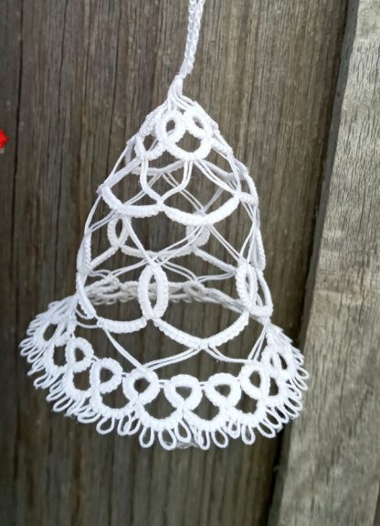 Christmas bell pattern 1 - FairyLace - tatting tutorial for cute bell