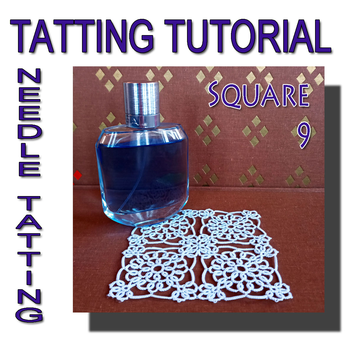 Tatting Pattern Square Ninth - FairyLace - tatting pattern square doily