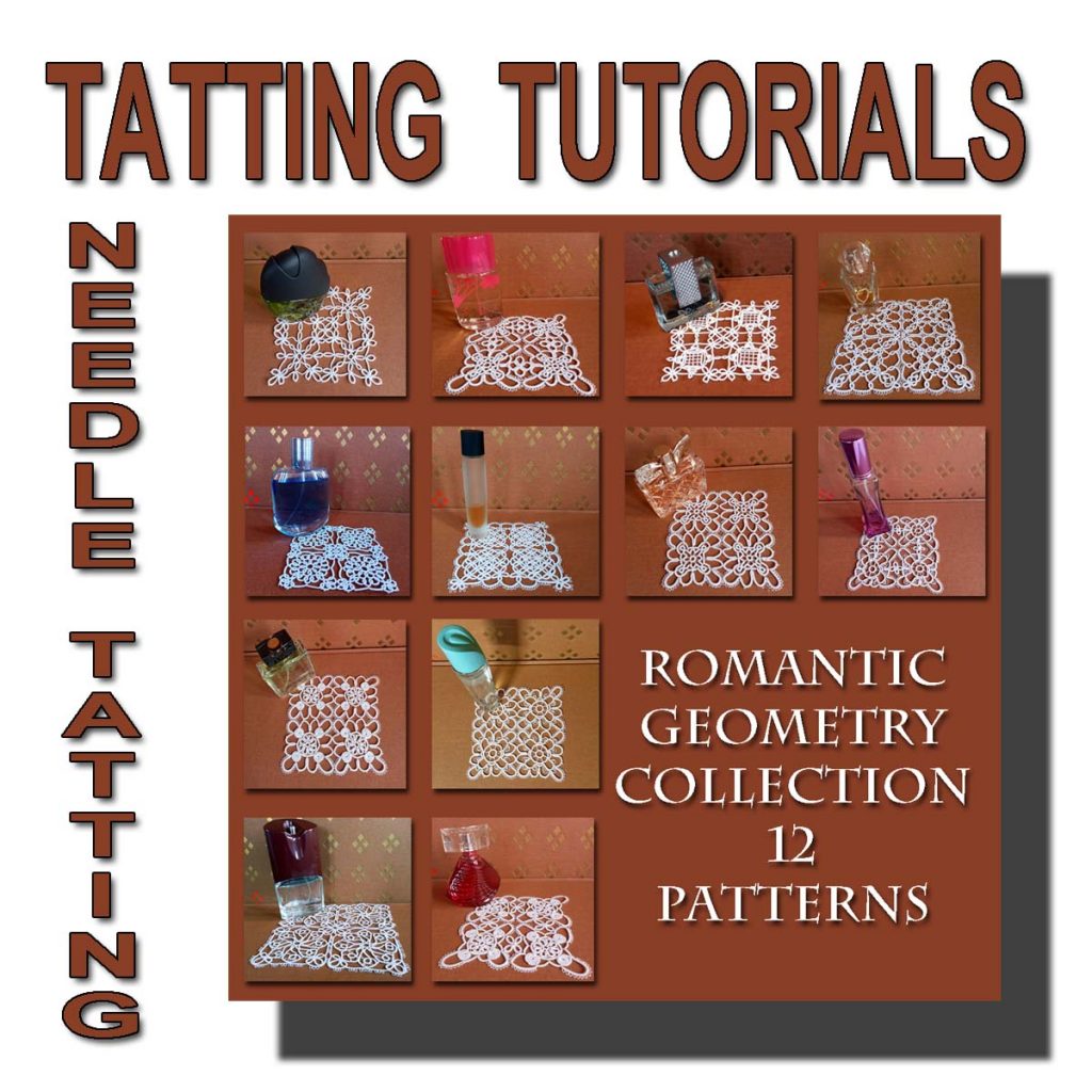Romantic geometry squares collection - FairyLace patterns for 12 squares