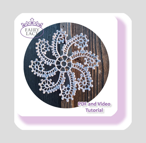 Coaster Fouette Tatting Pattern - FairyLace